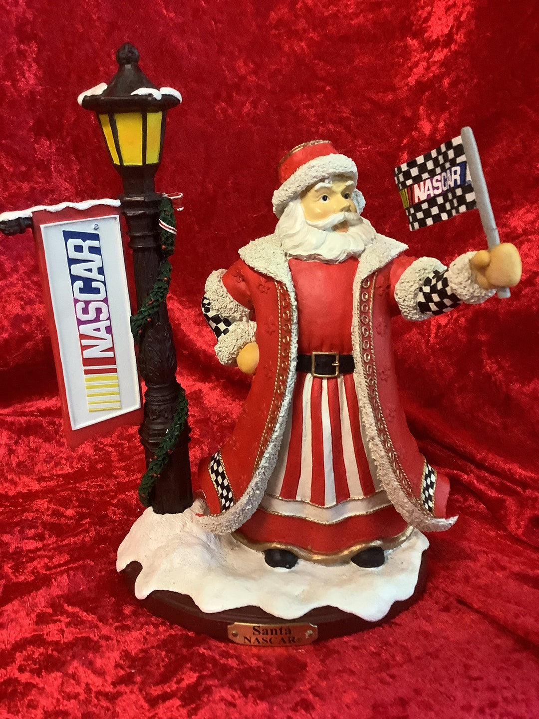 Santa NASCAR Limited Series Resin Christmas Race Car Figurine the ...
