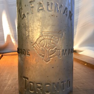 Antique Vintage Glass Bottle G Fauman Trademark Toronto Early 1900s - Etsy