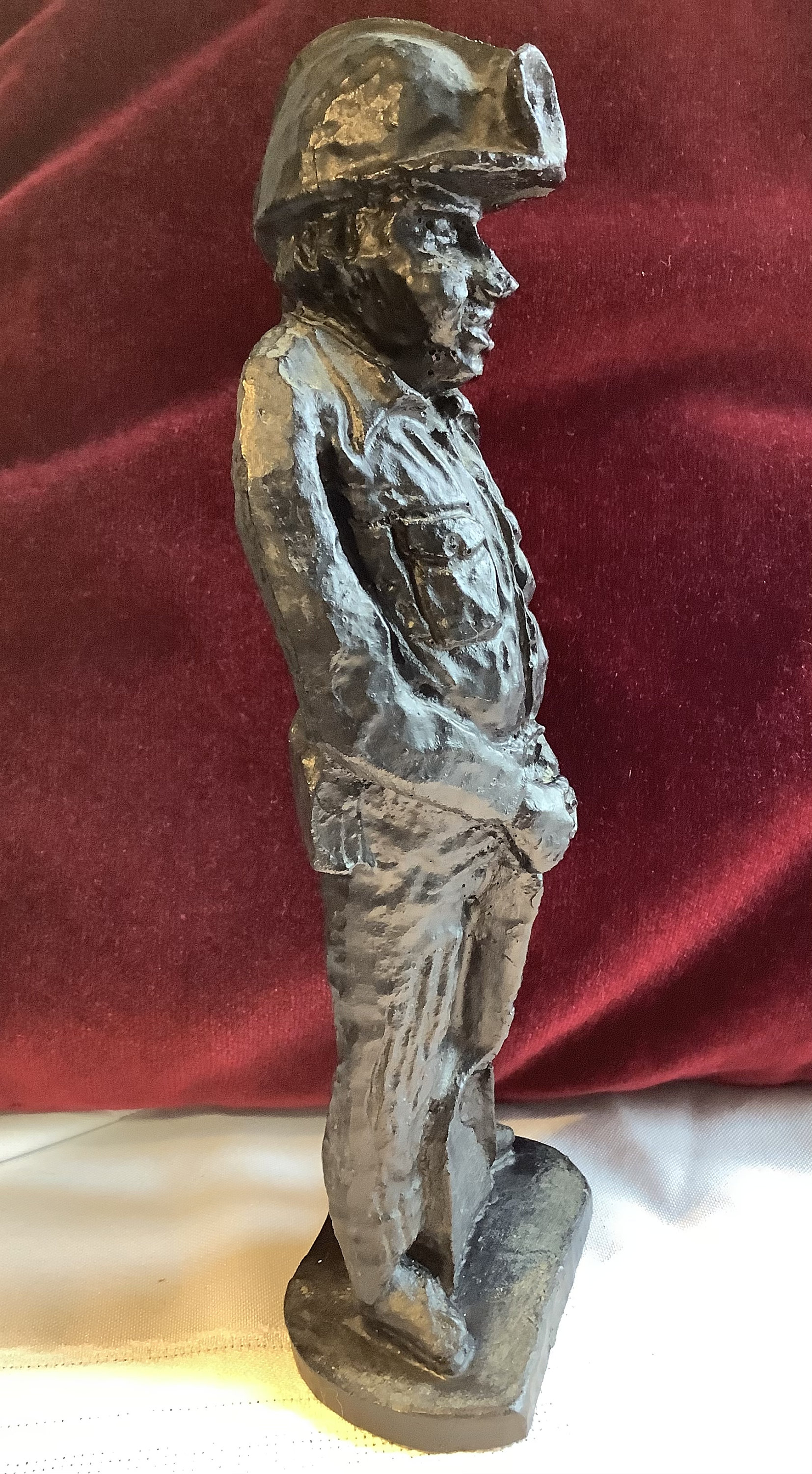 Hand Carved Pressed Canadian Coal Miner Figurine With Shovel - Etsy