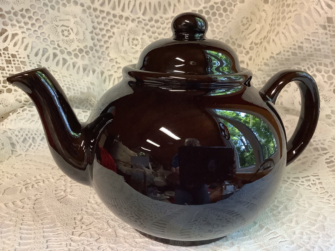 Cauldron Original Rockingham Brown Glazed 4 Cup Teapot Made in England ...
