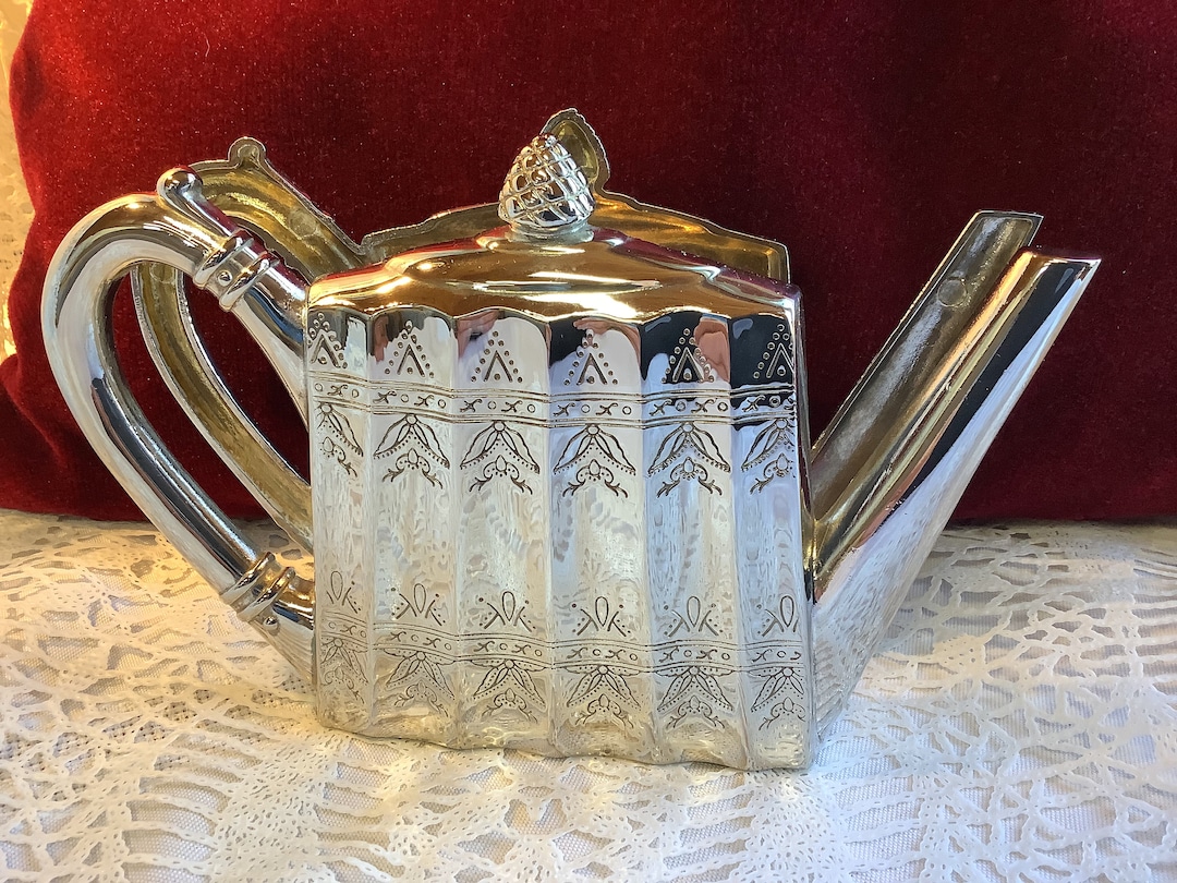Godinger Silver Teapot Napkin Towel Holder Unique 1993 - Etsy