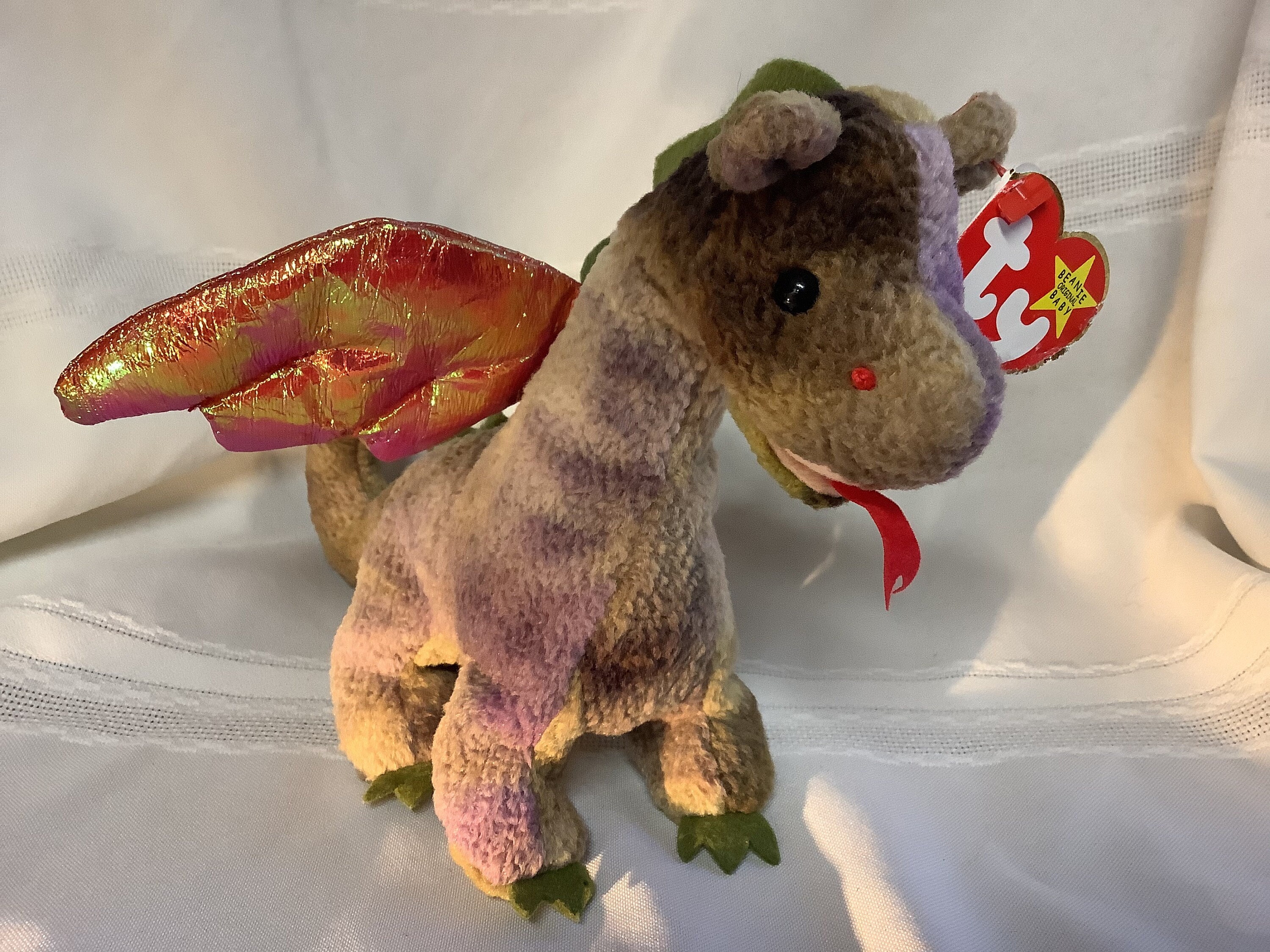 Ty Beanie Baby “scorch” the Dragon July 31 1998 Reg.no.pa. 1965 (KR) - Etsy