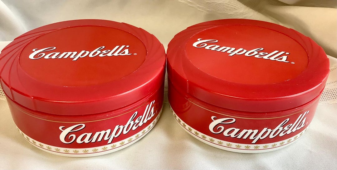 Campbells Soup Insulated 10 Ounce Travel Soup Bowls With Screw Lids A ...