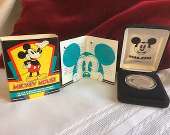 Mickey Mouse Silver Coin - Etsy