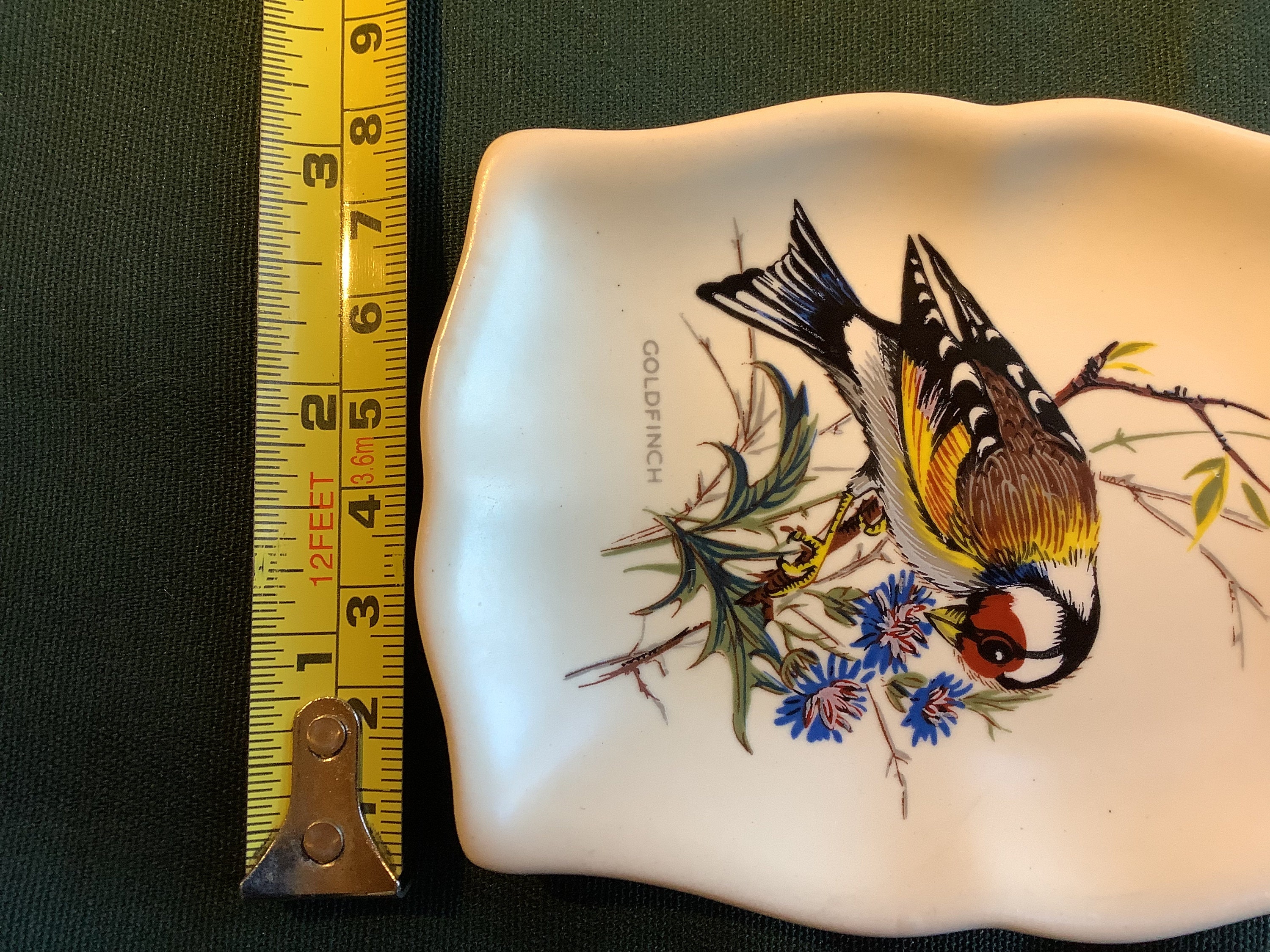 Axe Vale Pottery Little Trinket Dishes Goldfinch and Great Tit Bird ...