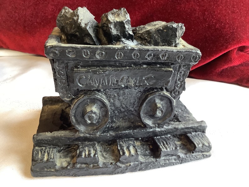 Hand Carved Pressed Canadian Coal Miner Figurine With Shovel - Etsy