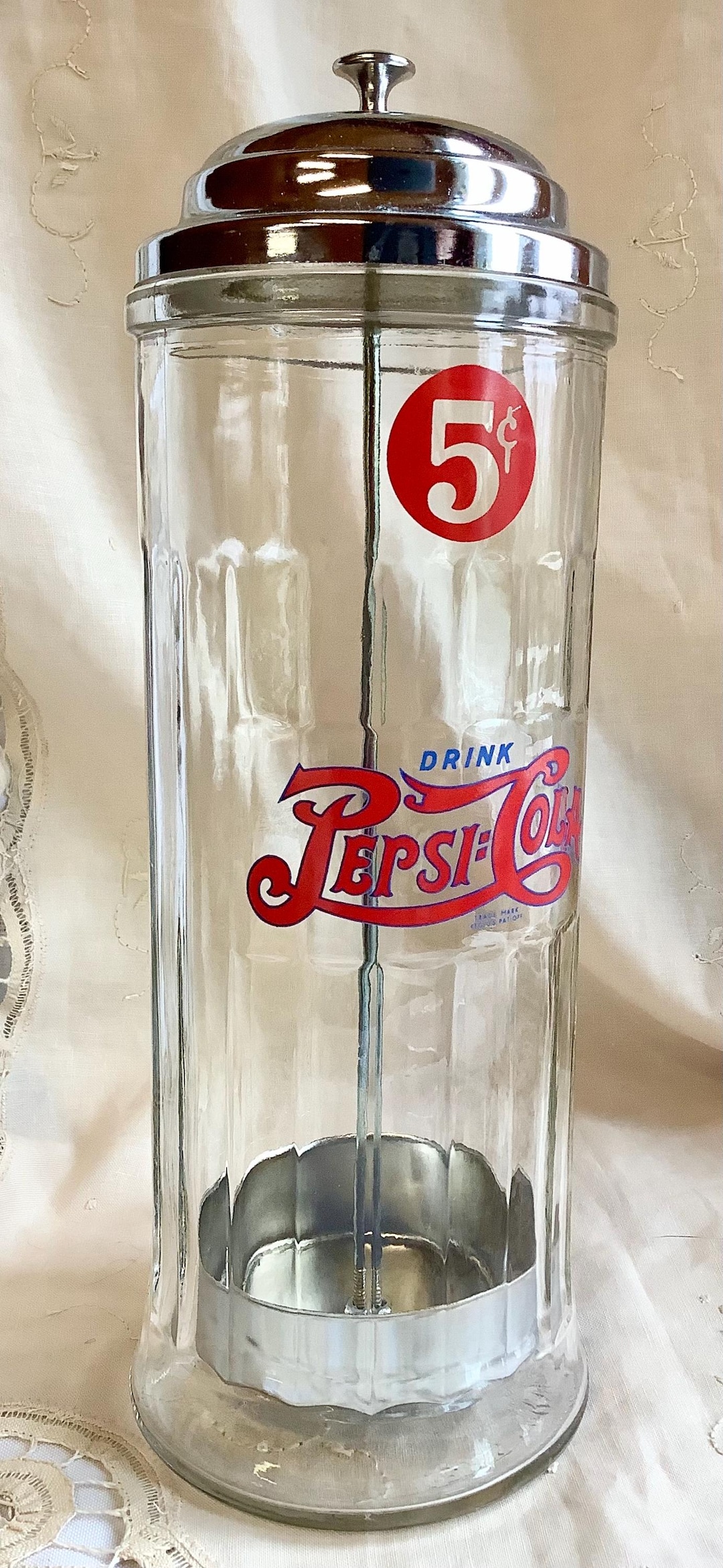Pepsi Cola Drinking Straw Dispenser Restaurant Countertop Soft Drink ...