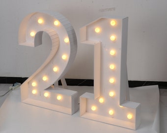 Giant Marquee Number - Etsy