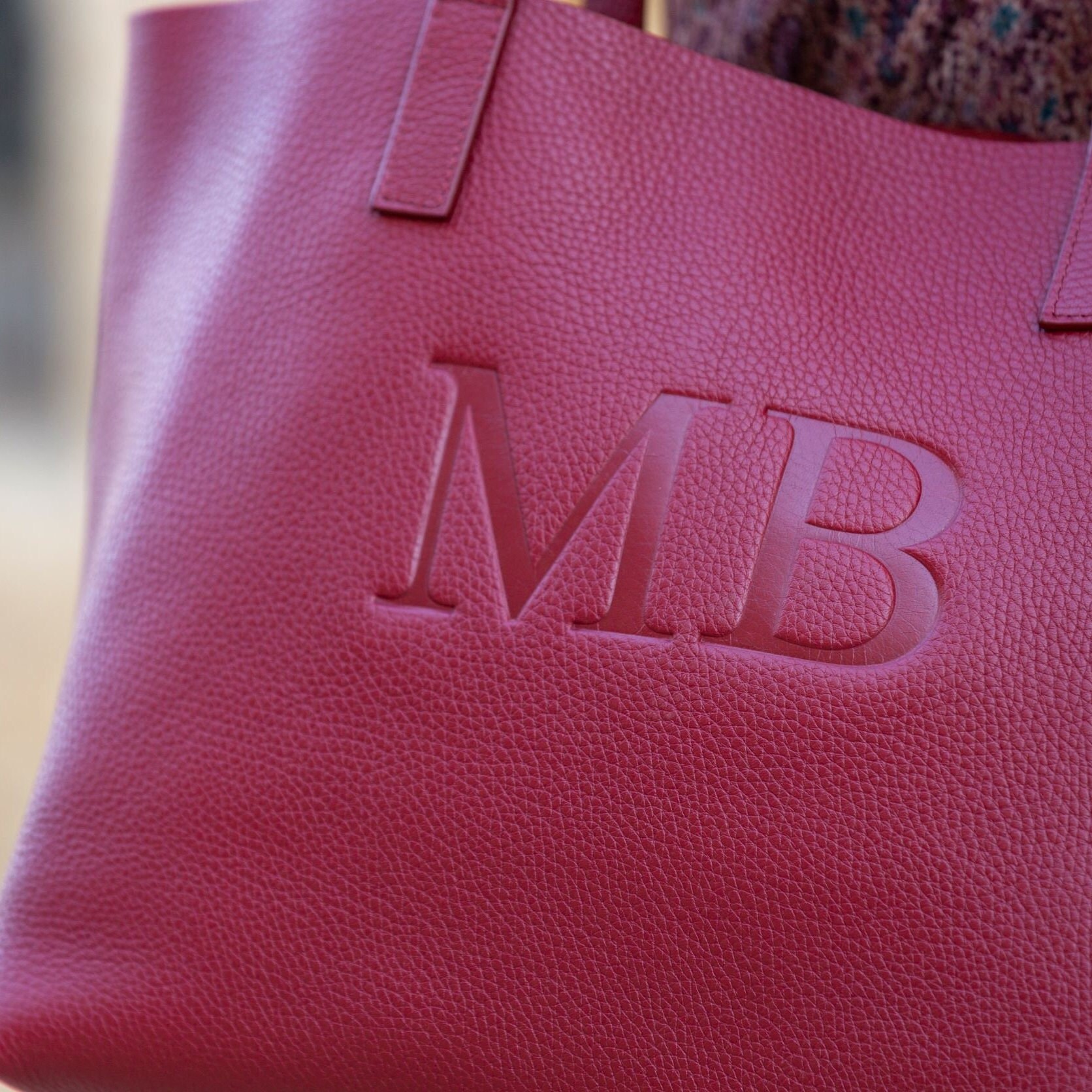 Leather Tote Bag. Full Grain Leather Bag. Custom Leather Bag Handmade ...
