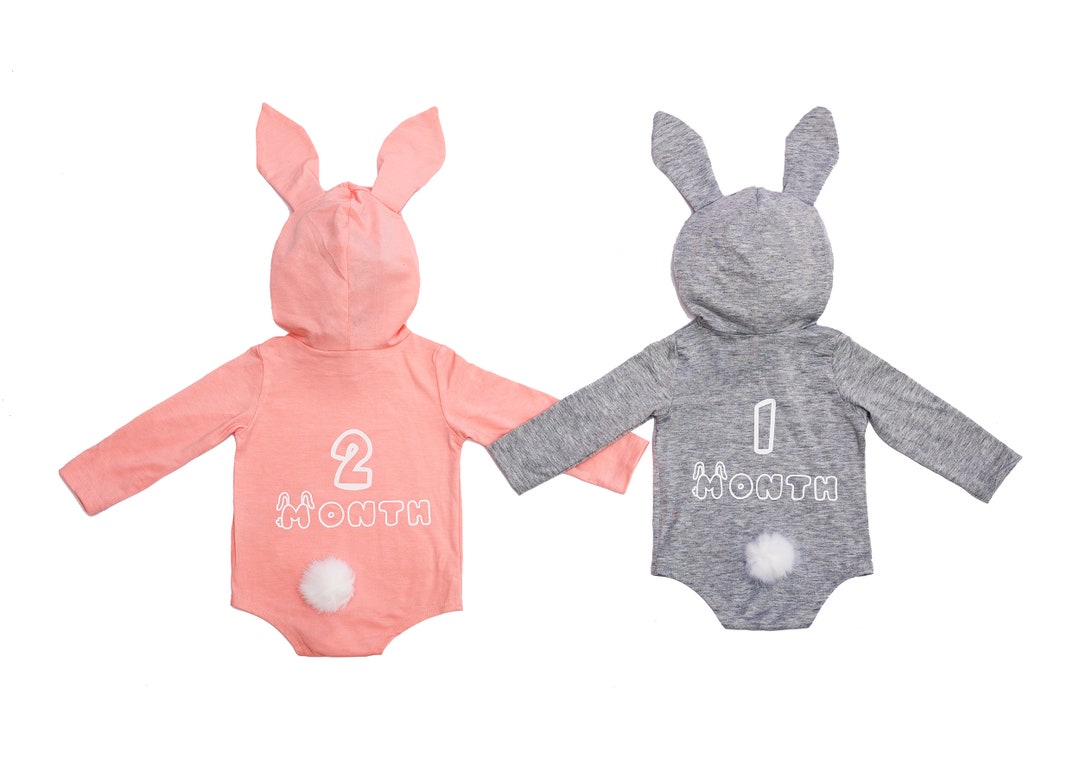New Born Custom Baby Bunny Onesies, Onesie Baby Shower Gift, Bunny ...