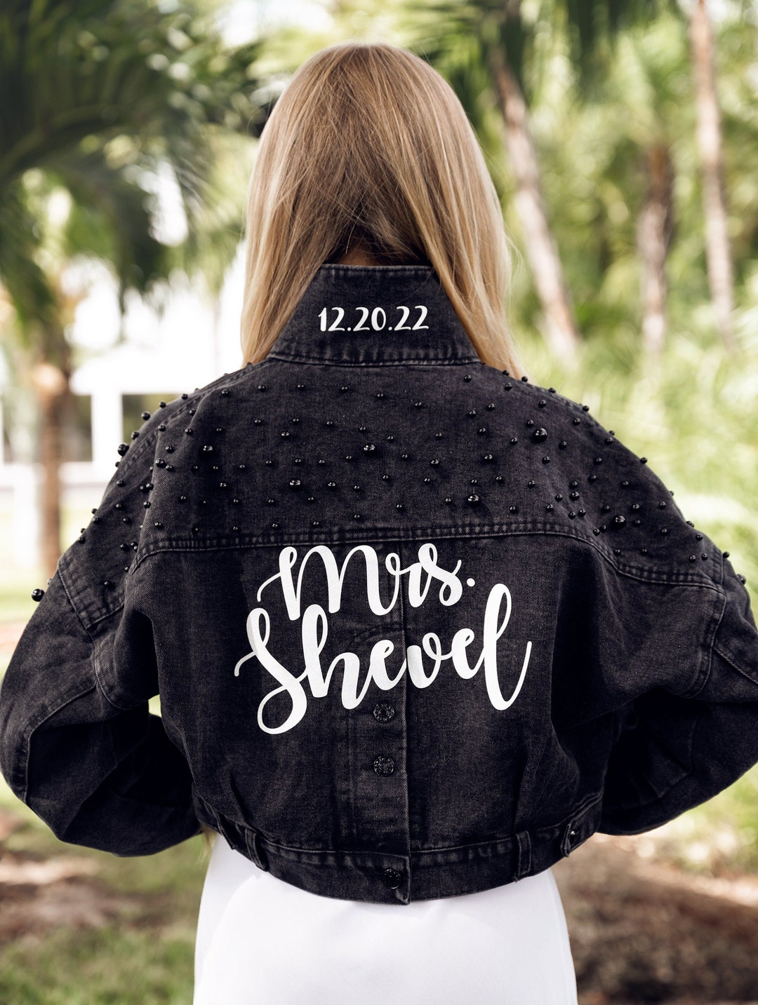 Custom Mrs. Denim Bridal Jacket: Personalized Wedding Jean Jacket - Etsy
