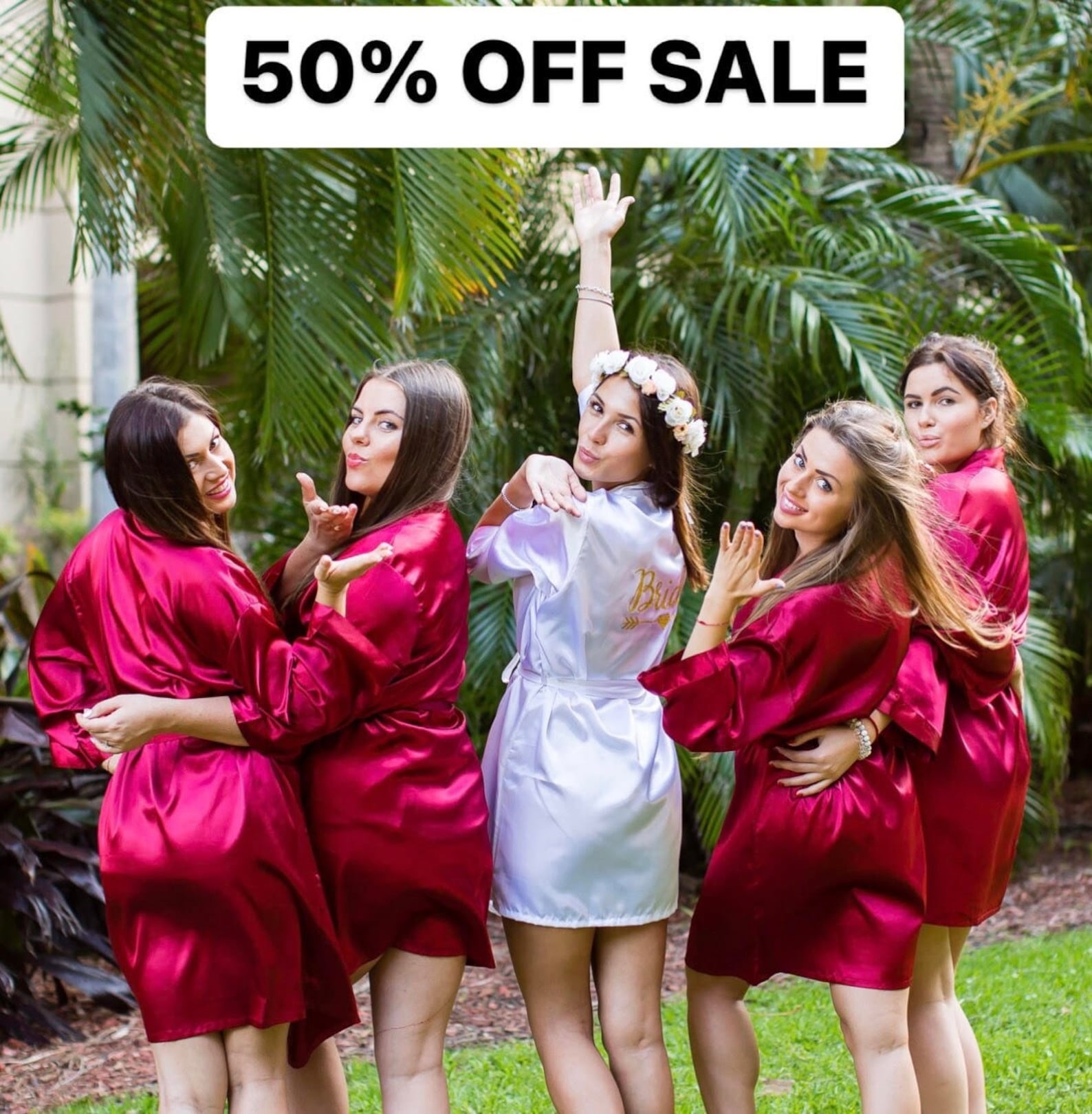 Personalized Bridal Shower Robes Custom Bridesmaid Satin - Etsy