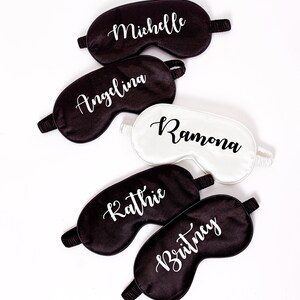 Bridal Sleepover Party Eye Sleep Masks, Bachelorette Gifts, Custom ...