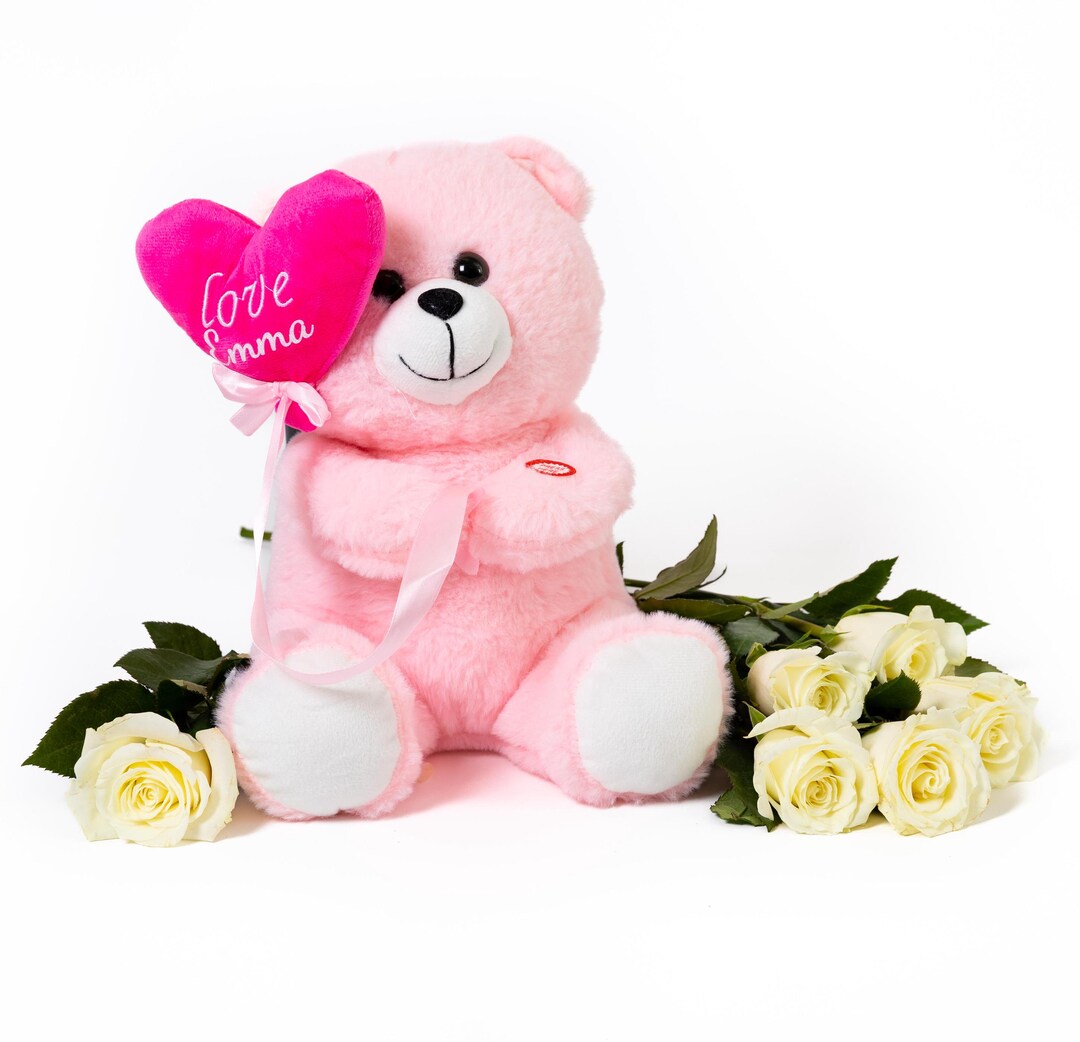 Custom Valentine's Day Plush Bear: LED Love Bear - Etsy