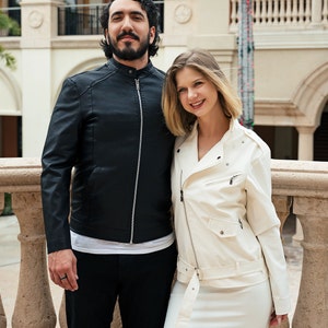 Mr and Mrs Leather Custom Jackets, Just Married Faux Leather Jackets ...