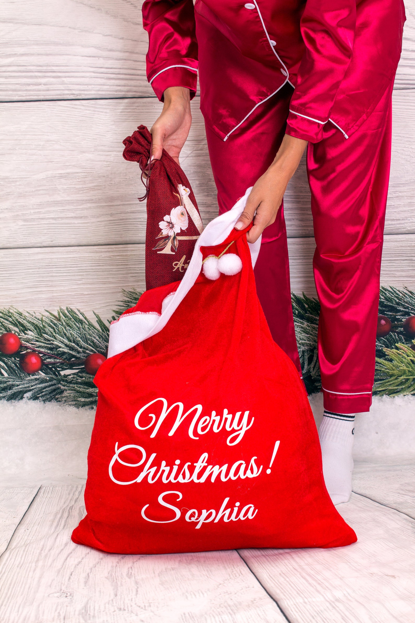 Large Santa Sack, Custom Santa Sack, Santa Claus Bag, Christmas Gift ...