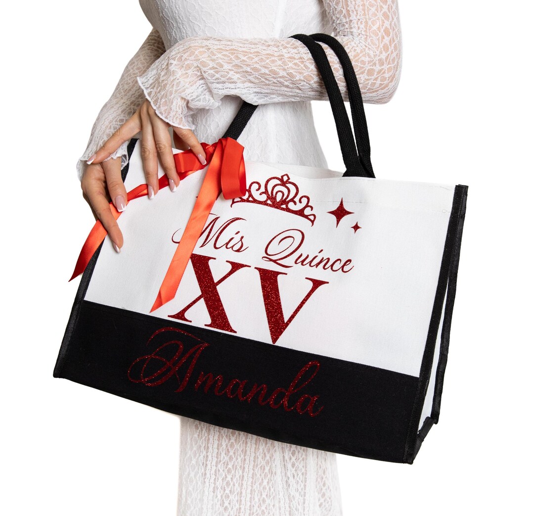 Custom Miss Quince Bag, Personalized Quinceañera Tote Bag, Mis 15 Gift ...