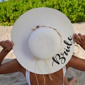Custom Hats for Bridesmaids, Bride Hat, Bachelorette Sun Hats ...