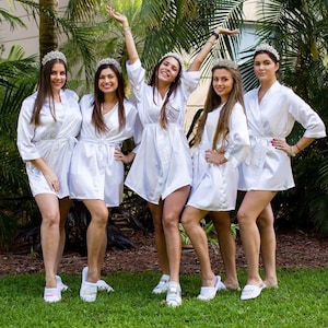 Wedding Robes , Set of 8 Robes, Bachelorette Robes, Bridesmaids Gifts ...