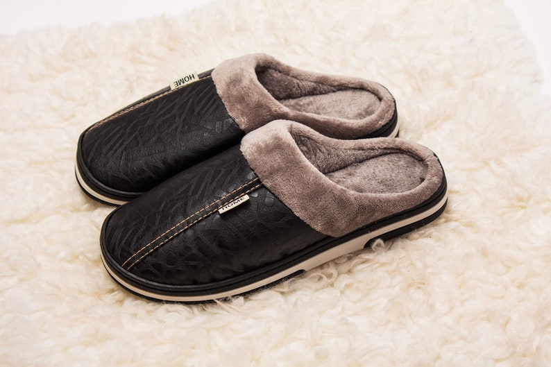 Custom Name Men's Home Shoes, Best Dad Slippers, Custom Men's Slippers ...