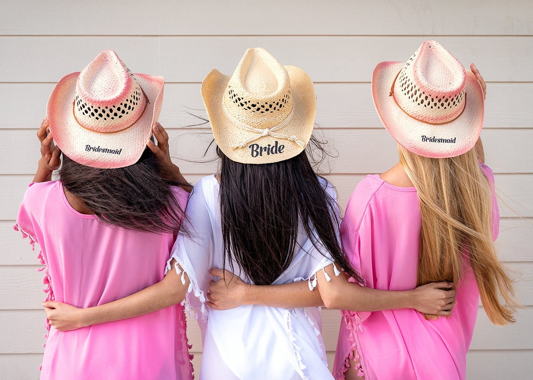 Custom Cowboy Sun Hats: Bachelorette Party, Girls Trip - Etsy