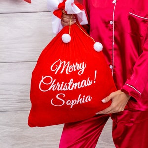 Large Santa Sack, Custom Santa Sack, Santa Claus Bag, Christmas Gift ...