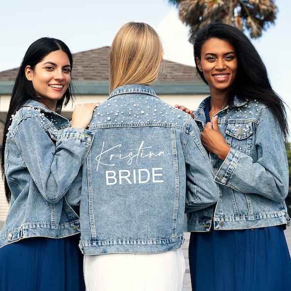 Bridal Custom Denim Jacket Style 2 - Etsy