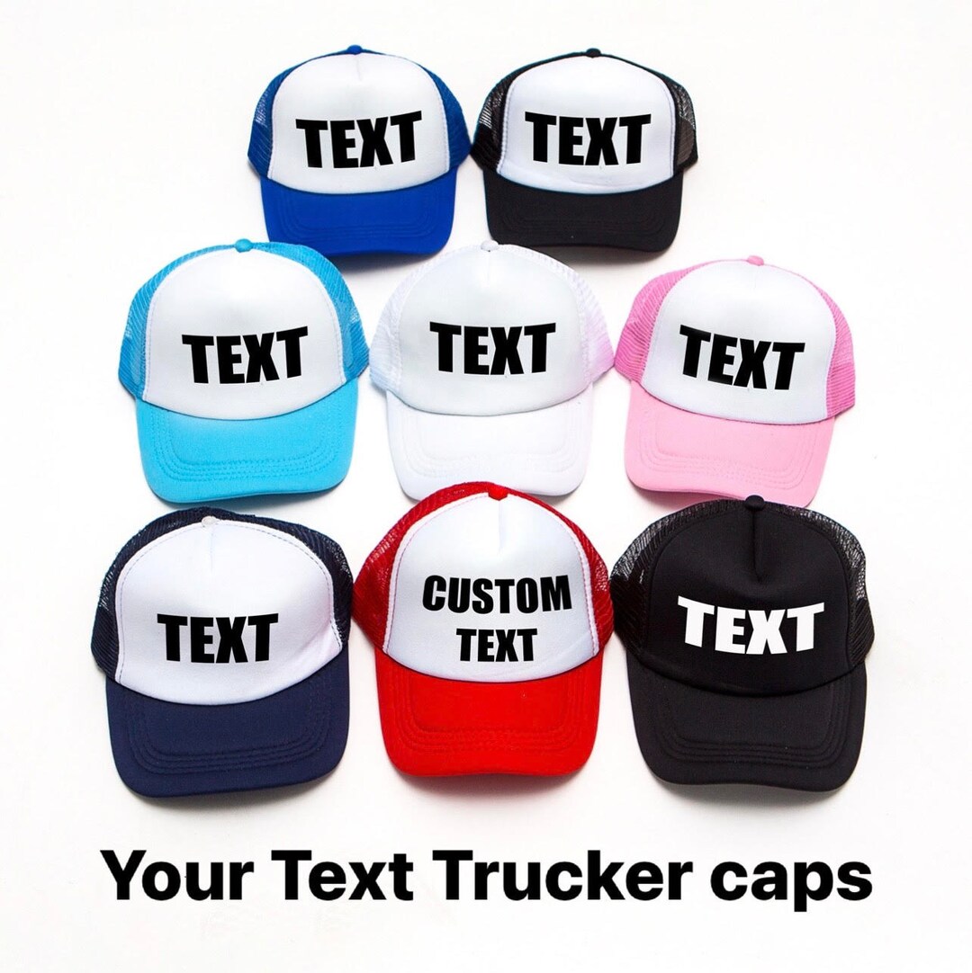Your Text Trucker Caps, Bachelorette Caps, Bridesmaids Trucker Caps ...