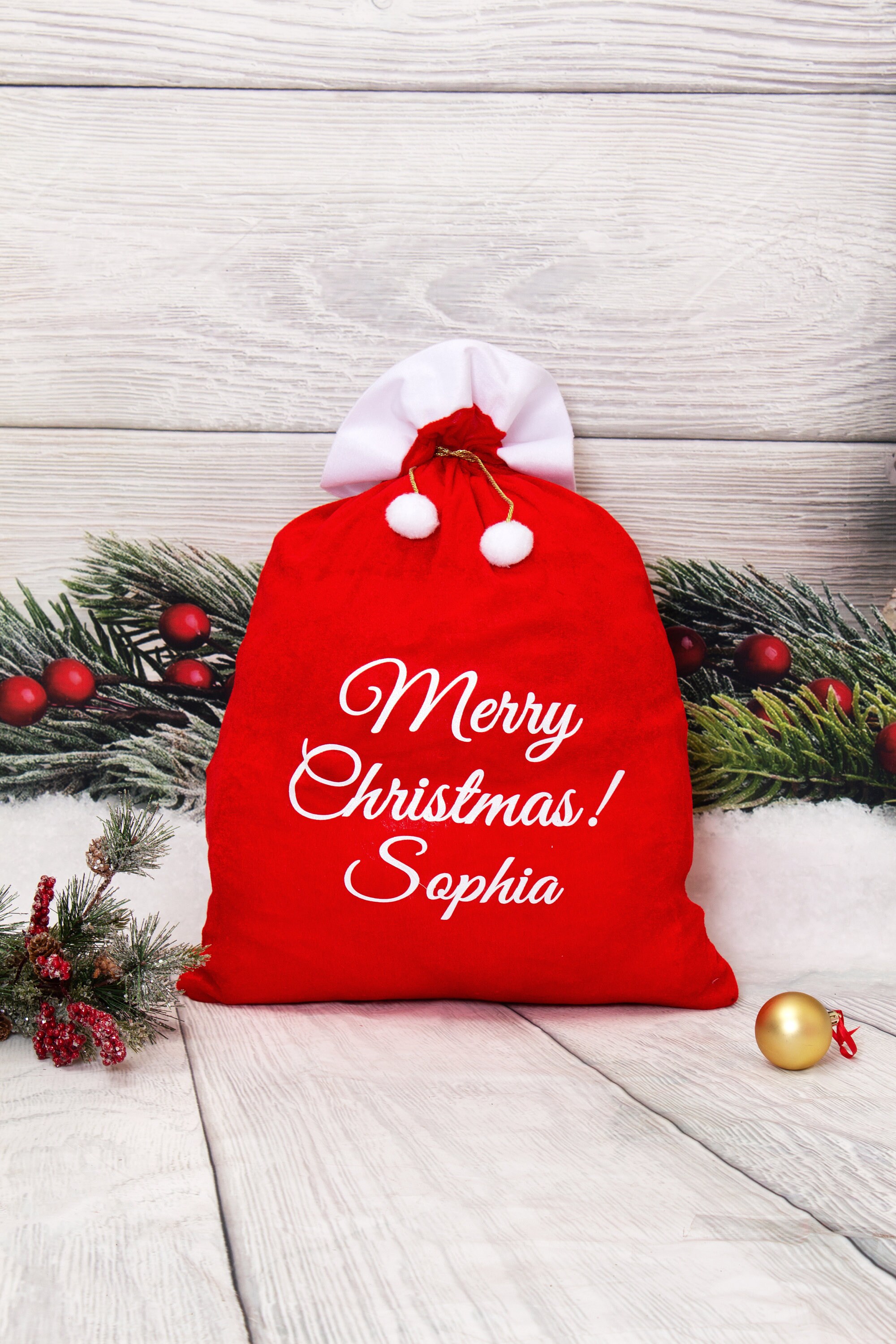 Large Santa Sack, Custom Santa Sack, Santa Claus Bag, Christmas Gift ...