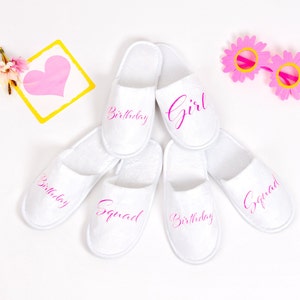 Bachelorette Slippers, Custom Spa Slippers, Bridesmaids Slippers With ...