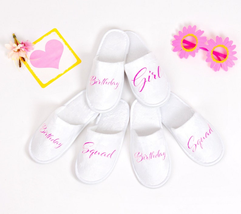 Bachelorette Slippers, Custom Spa Slippers, Bridesmaids Slippers With ...