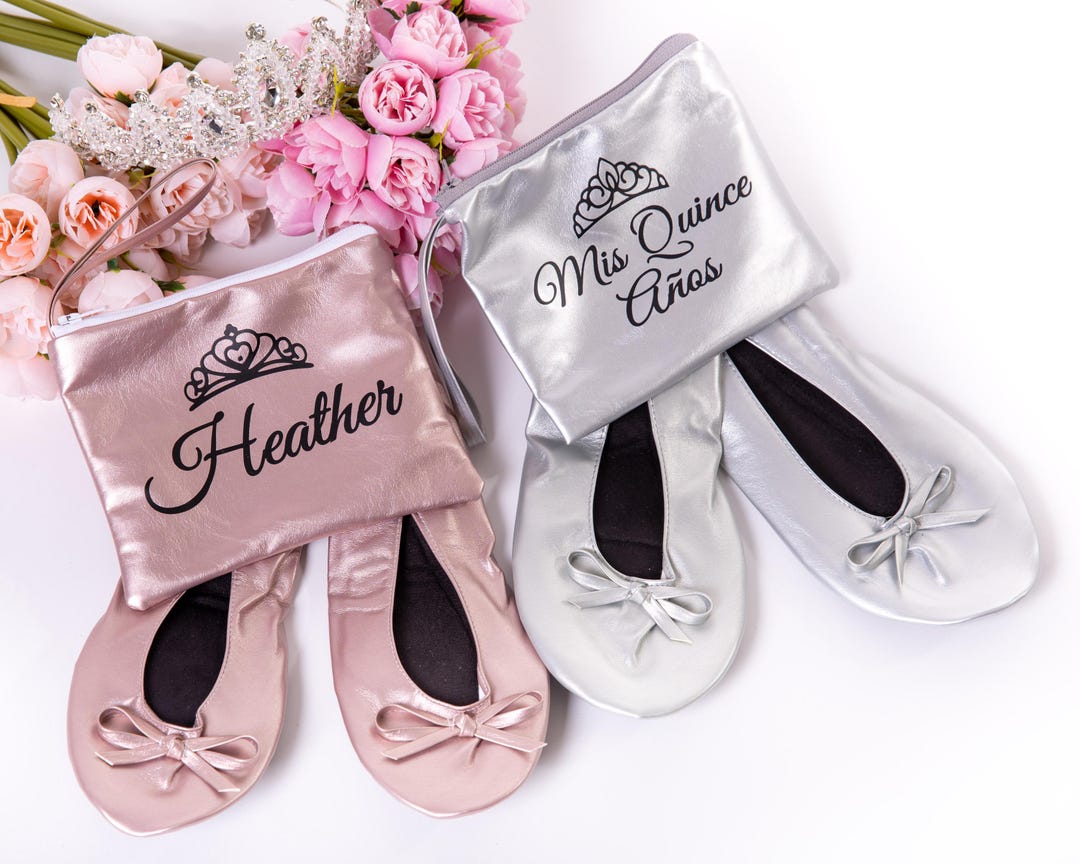 Personalized Quinceanera Flats: Sweet Sixteen Party Shoes - Etsy