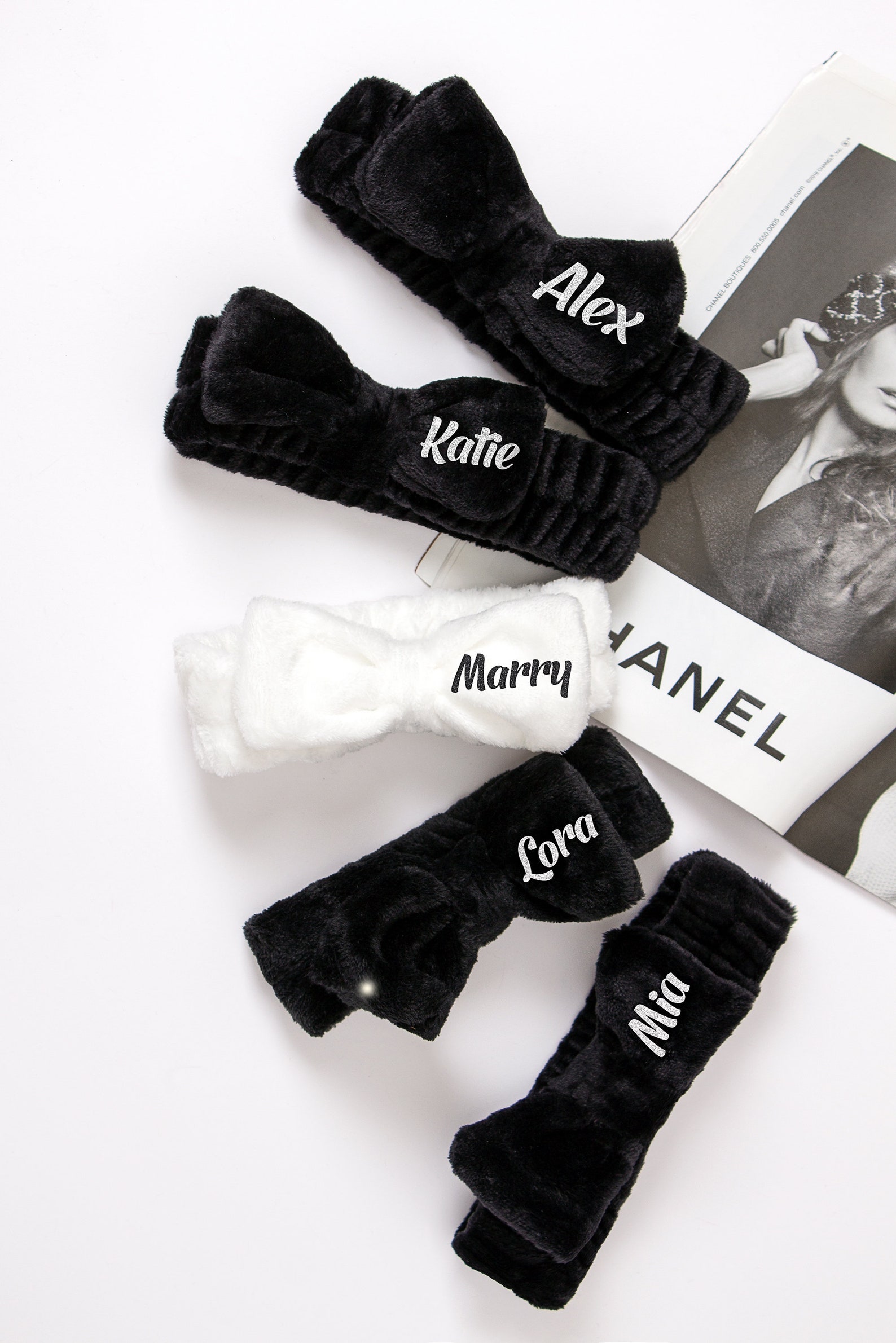 Custom Headbands Fluffy Personalized Headbands Bridesmaids - Etsy