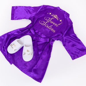 Sweet Sixteen Satin Robe: Personalized Birthday Gift - Etsy