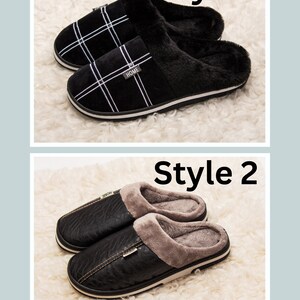 Custom Name Men's Home Shoes, Best Dad Slippers, Custom Men's Slippers ...