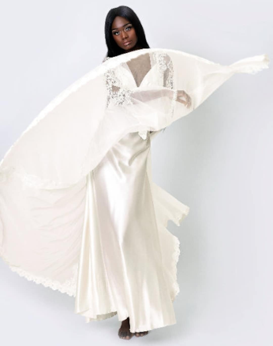 Bridal Robe + Night Dress, Bridal Shower Gift, Honeymoon Gift for Bride ...