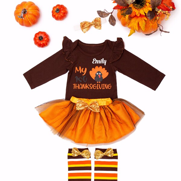 Girls Thanksgiving Outfit - Etsy