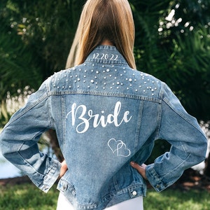 Just Married Jacket, Customized Bridal Jacket for Wedding, Honeymoon ...