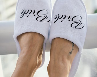 Custom Spa Party Slippers, Bridesmaid Slippers, Bachelorette Gifts ...