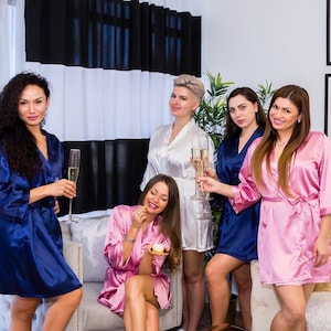 Wedding Robes , Set of 8 Robes, Bachelorette Robes, Bridesmaids Gifts ...