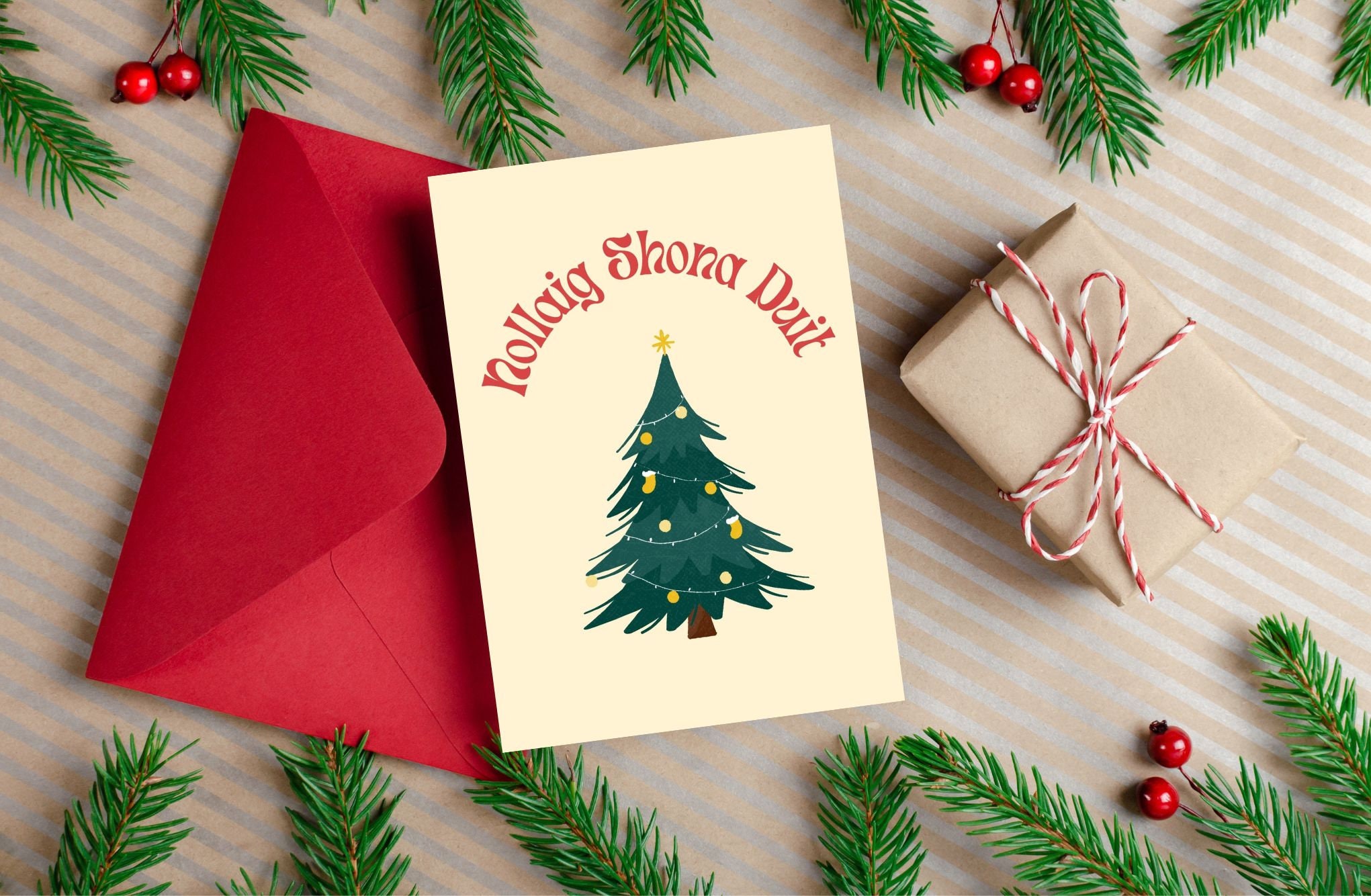 Bundle of 3 Funky Irish Christmas Cards Instant Digital - Etsy