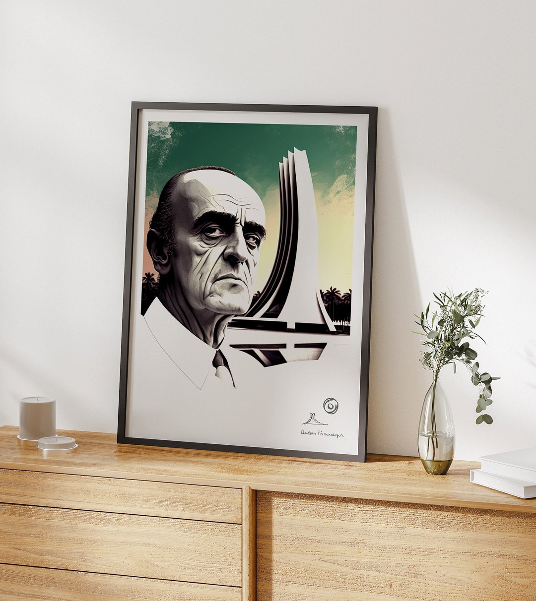 Oscar Niemeyer Art Poster Architecture Digital Print Modern - Etsy