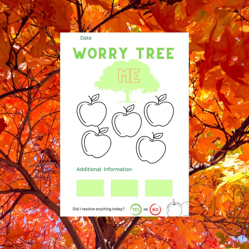 Daily Worry Chart, A5 Worry Sheet, to Do List, Daily Manifesting ...