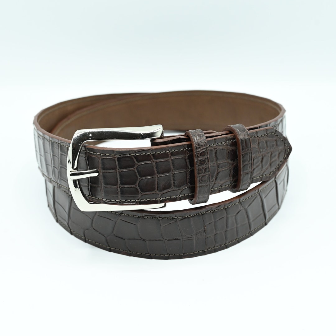 Brown Alligator Belt - Etsy