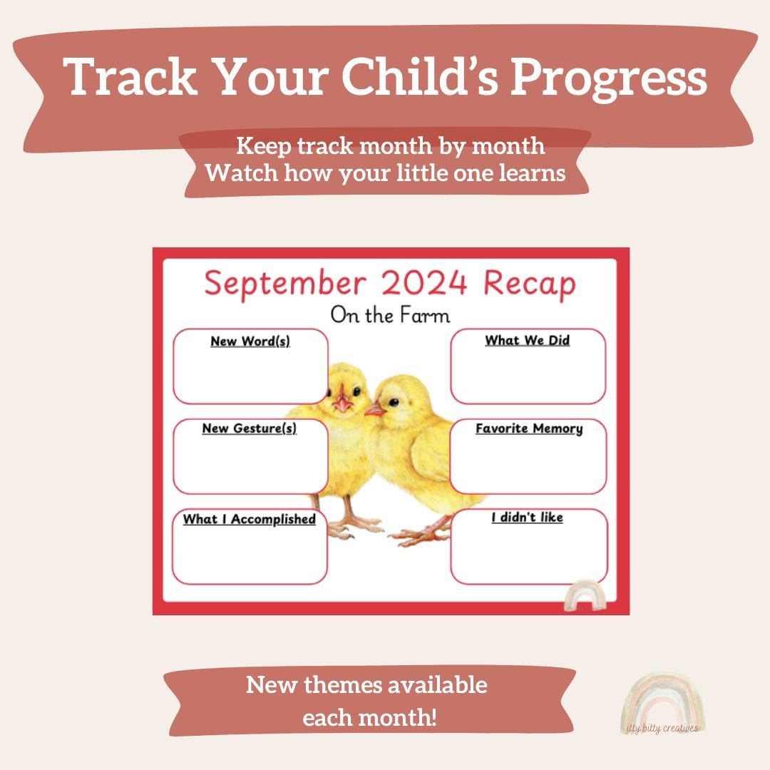 On the Farm September Printable Workbook for Babies & Toddlers ...