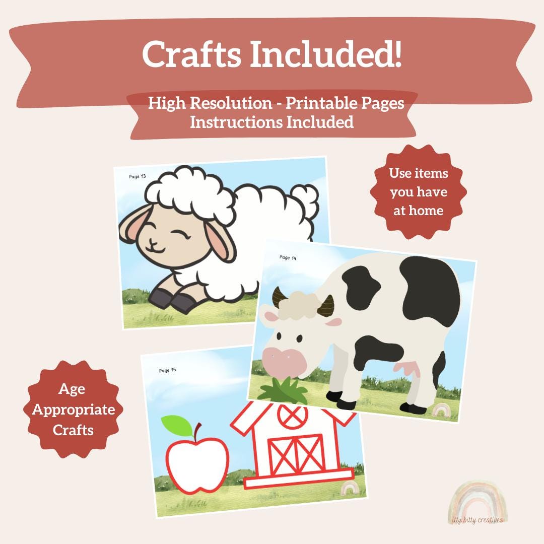 On the Farm September Printable Workbook for Babies & Toddlers ...