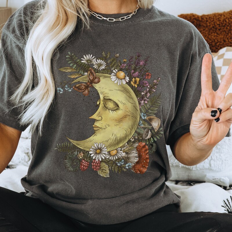 Moon T Shirt - Etsy