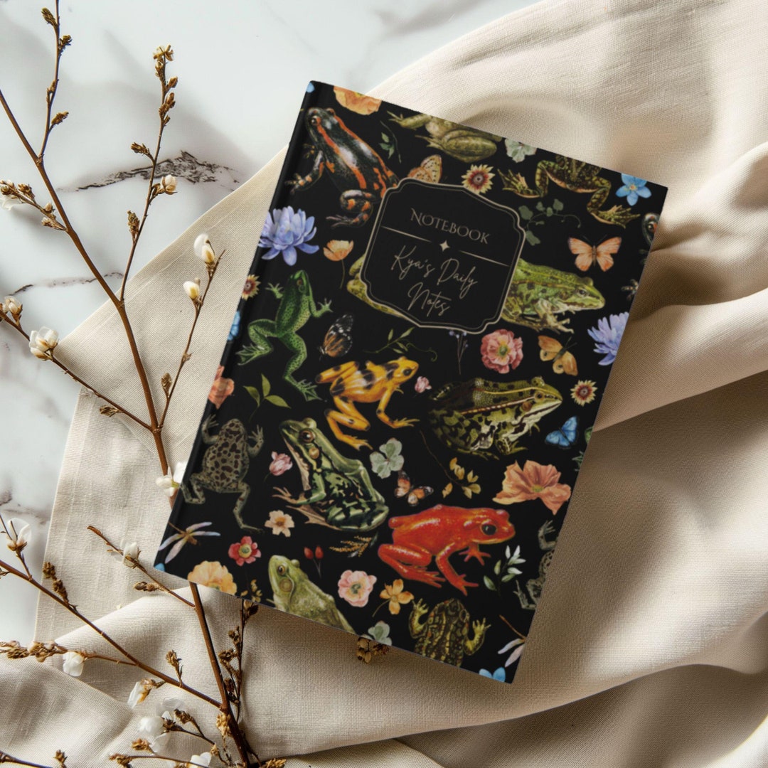 Frog Hardcover Journal, Frog Personalized Journal, Personalized ...