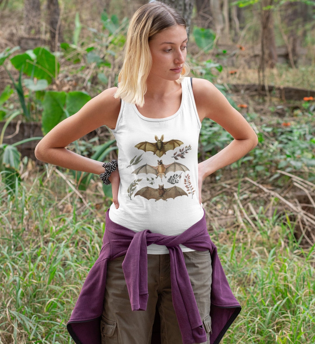 Bat Tank Top, Witchy Tshirt, Bats Tshirt, Gothic Tank Top, Aesthetic ...