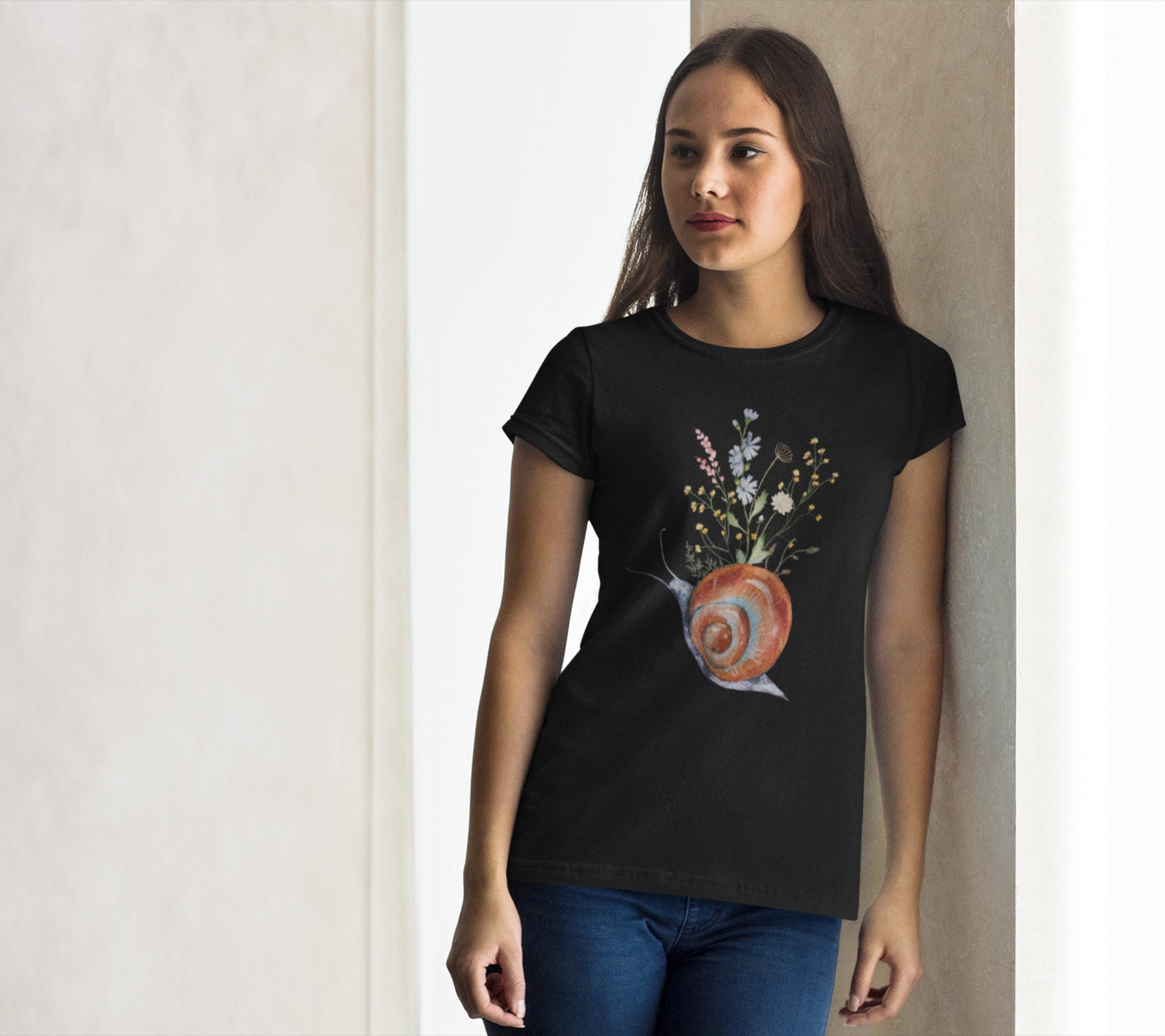 Snail T Shirt, Insect T-shirt, Cottagecore Shirt, Floral Tshirt ...